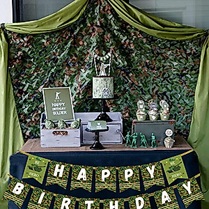 Camouflage Birthday Banner Party Decorations Camo Hero Army Soldier Birthday Party Bunting Banner Military Birthday Party Supplies
