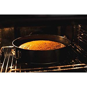 OMBX 4 Inch Cake Pan, Non-Stick Cheesecake Pan, Cake Pan, Springform Pan, Removable Bottom Cake Pan - Black