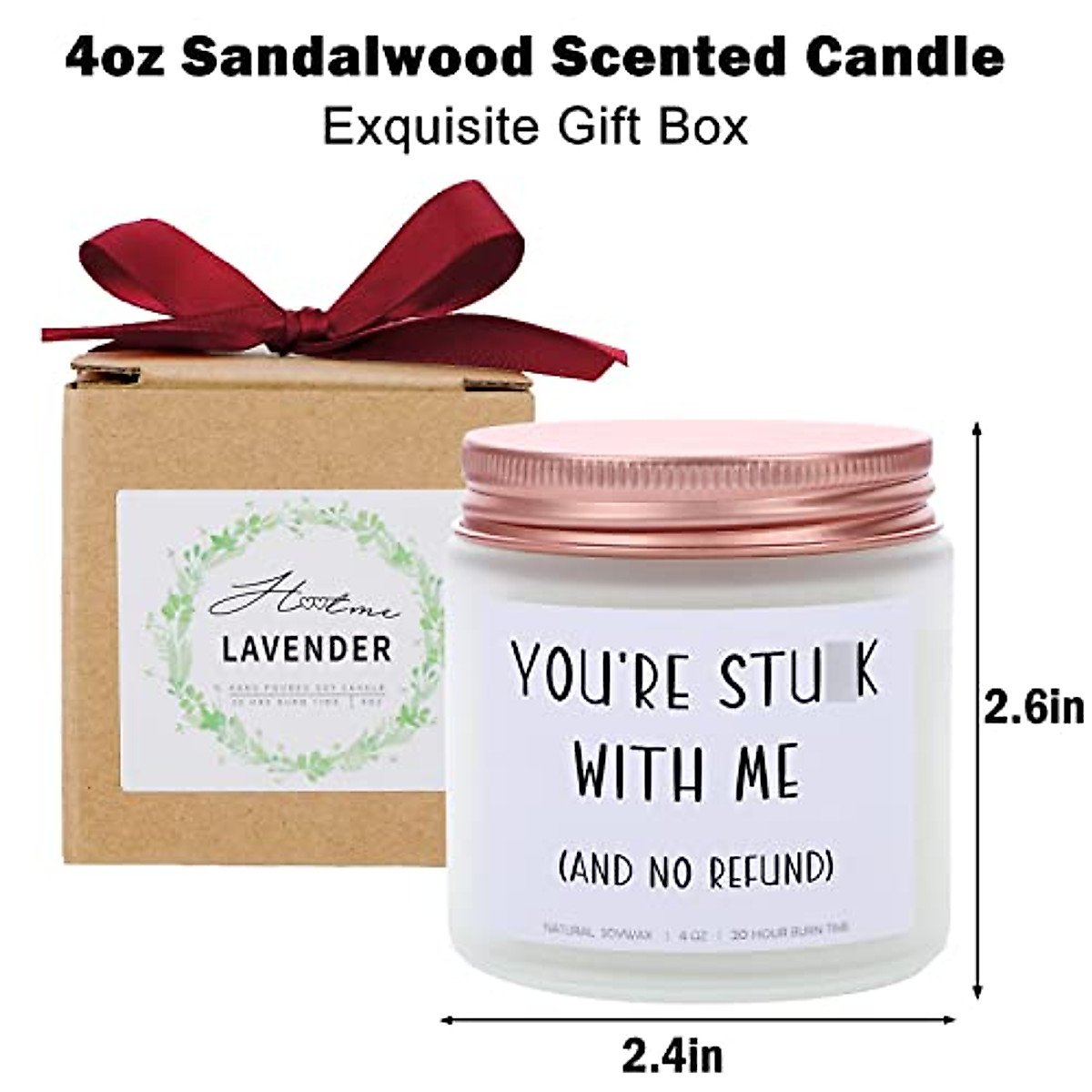 Lavender Scented Candles, Valentine Day Gifts for Him Her, Romantic Present for Women Men Boyfriend Girlfriend Wife Husband BFF Bestie, Anniversary Birthday Dating Gift
