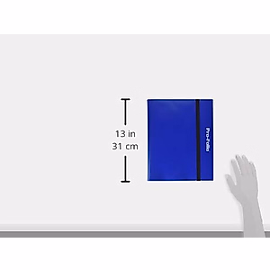 BCW Pro-Folio 9-Pocket Card Album - Blue | Archival Safe, Side-Loading Trading Card Binder | Premium Collectible Storage Solution for Trading Cards, TCG, Sports Cards, and More - 360-Card Capacity