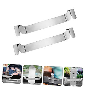 Yardwe 6 Pcs Griddle Barbecue Chef Tools Tool Holder Magnetic Mat Black Stone Grilling Accessories Camping Skillet Bbq Grill Portable Camping Frying Pan Spatula Stainless Steel Outdoor