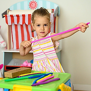 nutty toys 10pk Pop Tubes Sensory Toys (Mini) Fine Motor Skills Learning Toddler Toy for Kids Top ADHD Autism Fidget 2024 Best Preschool Boy Girl Gift Idea Unique Christmas Toddler Stocking Stuffers