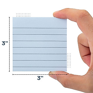 Mr. Pen- Lined Sticky Notes 3x3, 12 Pads, 720 Sheets in Total, Morandi Colors, Sticky Notes with Lines, Sticky Note Pads, Sticky Pads, Sticky Notes Lined, Colorful Sticky Notes, Mr Pen Sticky Notes