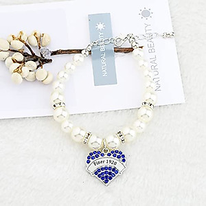 UJIMS Finer Women Bead Bracelet Gift for Women Girl Greek Sorority Jewelry BFF Sisterhood Gift(Finer20 Bead Bracelet)