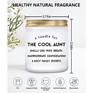 Aunt Gifts from Niece, Nephew- Birthday Gifts for Aunt, Best Aunt Ever Gifts, Funny Cool Aunt Gift, Lavender Scented Candles (7oz)