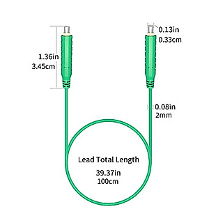6PCS Magnetic Test Leads Silicone Soft Flexible Jumper Test Wires 30V AC5A 3.3FT Magnetic Jumper Wires HVAC