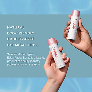 EVIAN FACIAL SPRAY Natural Mineral Water Facial Spray Trio, Travel Size, 1.7 Ounce (3 pack)