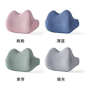PSVOD Butt and Back Cushion for Office Chair，Back Cushion for Office Chair Posture Pink,Pillow Seat Cushions for Chairs (Blue)