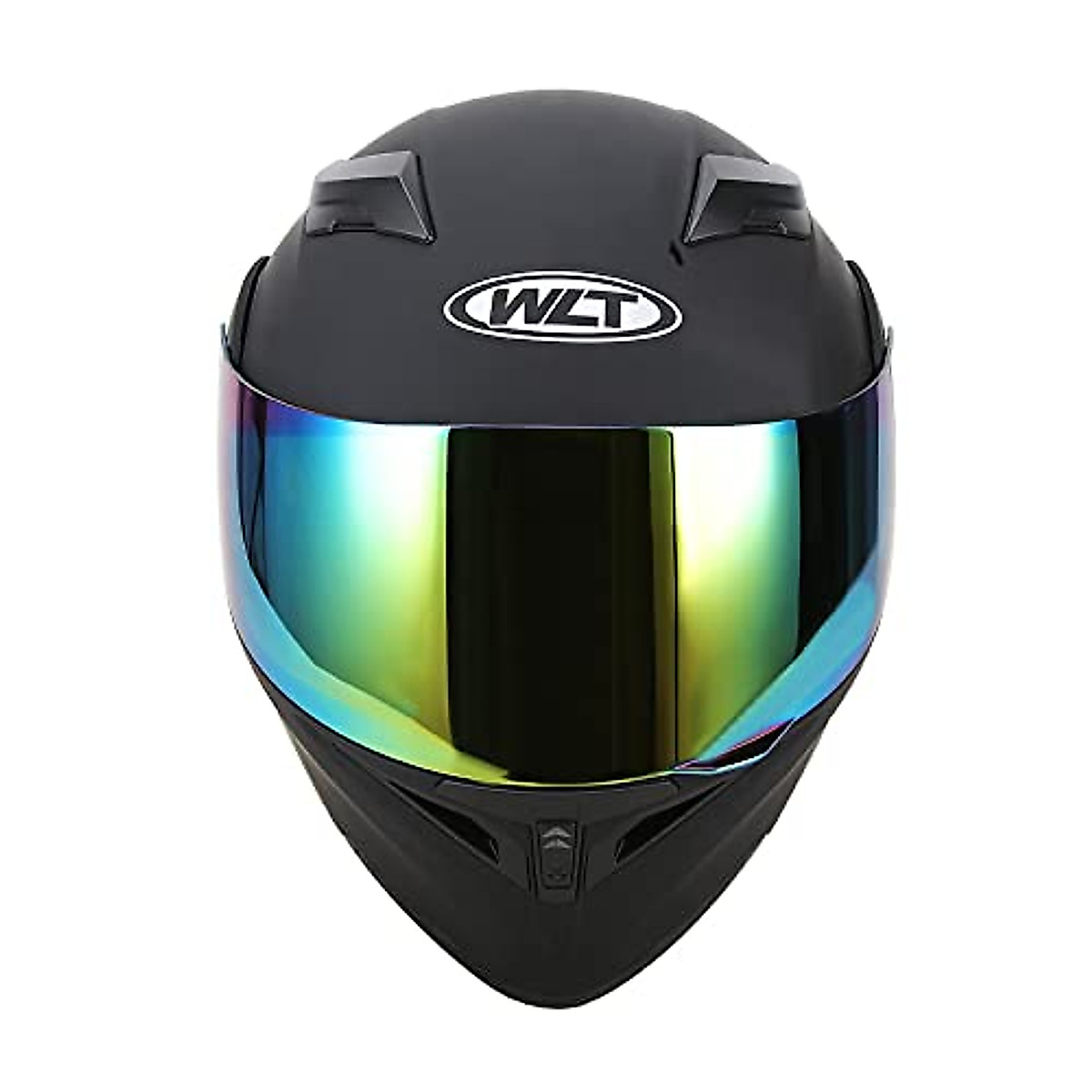 OUMURS DOT Modular Motorcycle Full Face Helmet Flip-Up Dual Visor, Lightweight & DOT Approved, Matte Black