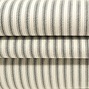 Roc-Lon 45" Ticking, Cut by Yard, Stripe Navy