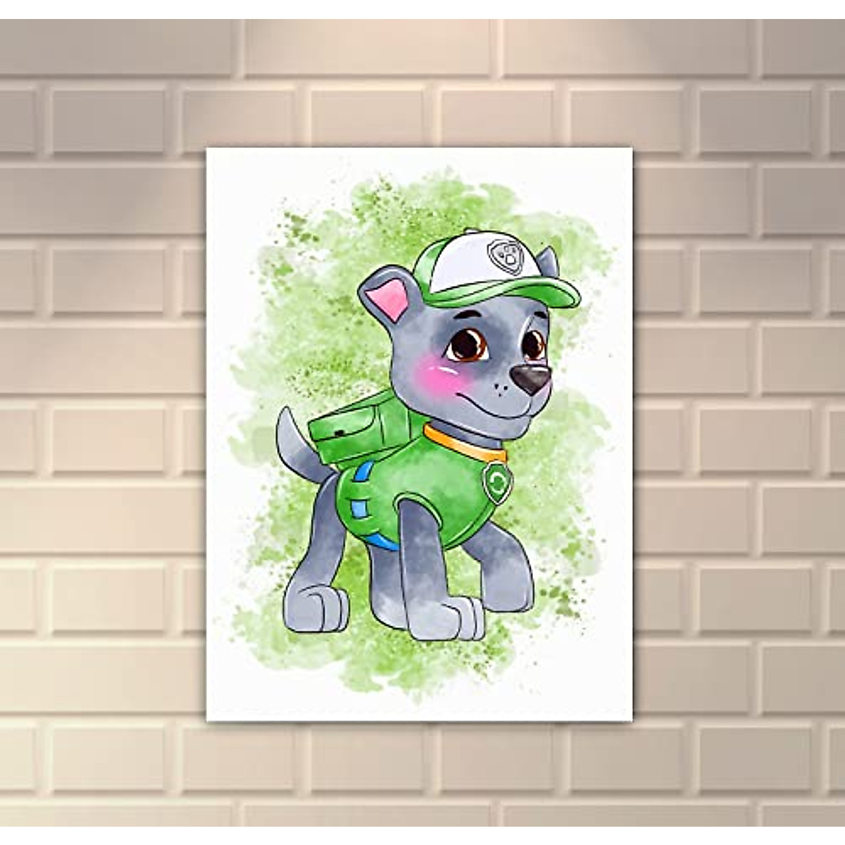 OzWood Crafts- Paw Patrol Wall Decor Poster Prints, Set of 6 FRAMELESS (8''x10''), Paw Patrol room decor for boys, Paw Set of 6 (8inchx10inch)