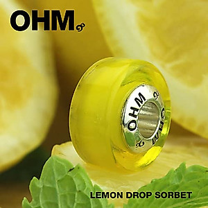 OHM Lemon Drop Sorbet Glass Bead