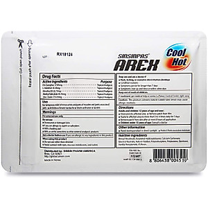 SINSINPAS AREX Cool & Hot Pain Relieving Patch, Medium 4 Pack (40 Patches Total)