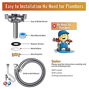 Glass Rinser for Kitchen Sinks, 10 Holes Faucet Bottle Washer, Cup Washer for Sink, Kitchen Sinks Accessories for Baby Bottle, Bar Glass Rinser