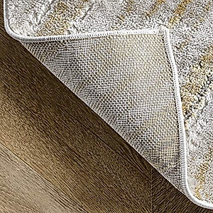 nuLOOM Amaya Abstract Area Rug, 5' x 8', Gold