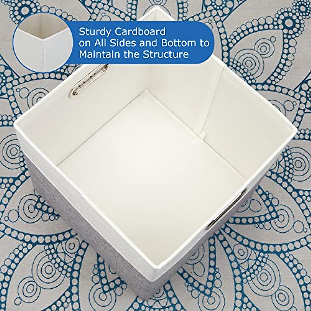 Temary 11x11 Cube Storage Bins - Set of 4