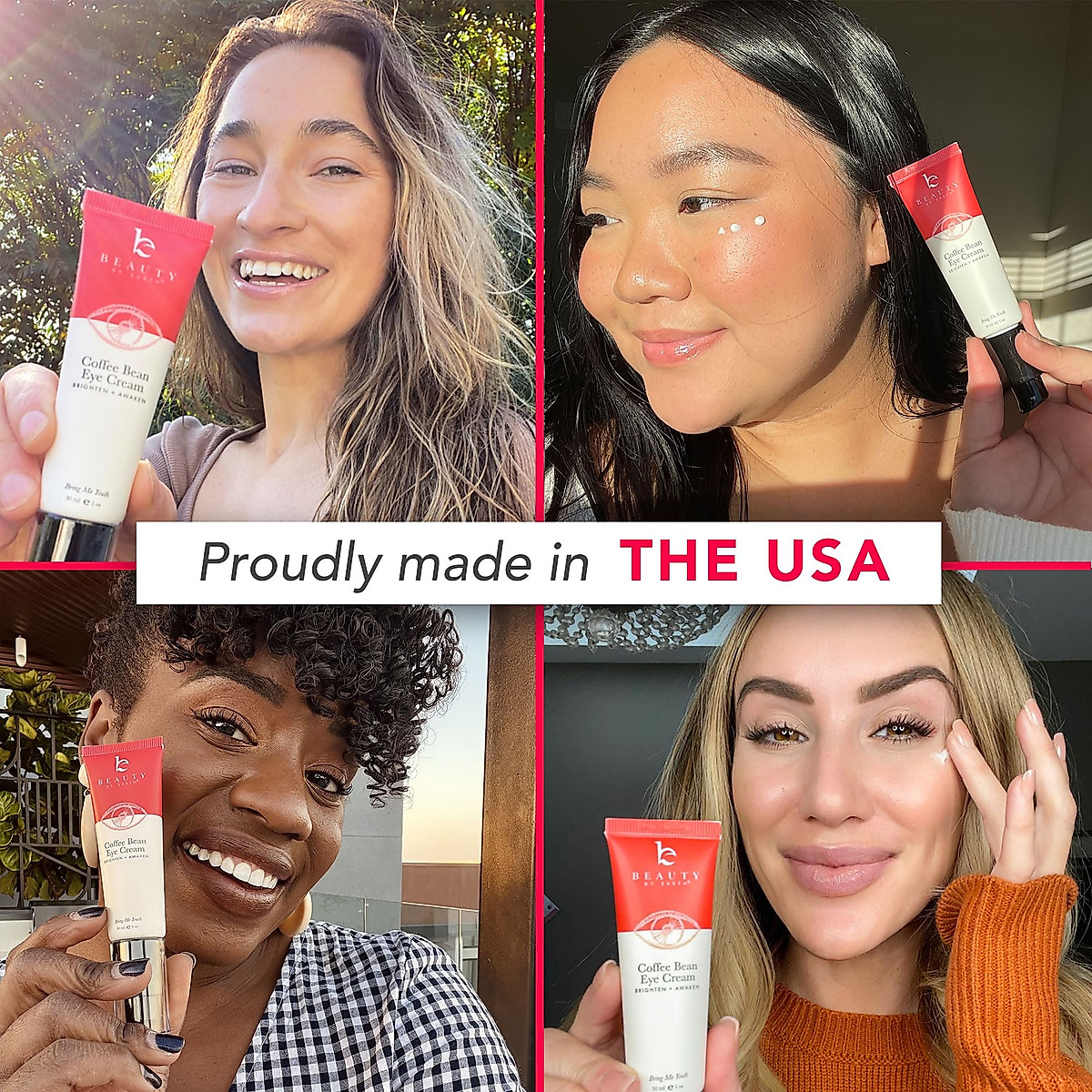 Caffeine Eye Cream for Puffiness & Bags Under Eyes - USA Made with Natural & Organic Ingredients, Under Eye Cream for Dark Circles with Glycerin & Vitamin E, Brightens & Refreshes Under Eye Area