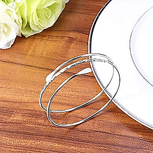CSIYANJRY99 Silver Arm Cuff for Women Minimalist Upper Arm Cuff Jewelry Snake Arm Cuff Bracelet Open Layered Cuff Bangle Armband Armlet Jewelry