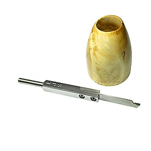 Simple Woodturning Tools Carbide Simple Parting Grooving Tool for Wood Turning Lathe, Re-sharpenable (with 17" Interchangeable Handle with Foam Grip), USA Made