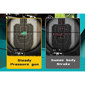 2022 New Model Seven Trees Mobile Game Controller for PUBG/Fornite/Knives Out/Rules of Survival/Call of Duty Gamepad Trigger Aim Button L1R1 L2 R2 Shooter Joystick for iPhone Android iPad Mini 5 Phone Game Pad Accesorios (Blue)