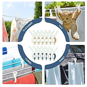 12 pack Beach Towel Clips, Heavy Duty Plastic Clothes Pins, Outdoor Camping Clips, Quilt Drying Clips Windproof Clips Keep Your Towels Clothes and Blankets Firmly Dry on Clotheslines and Hanging Rack.