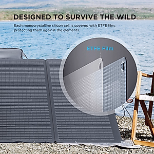 EF ECOFLOW Solar Generator 120V/3.6KWh DELTA Pro with 400W Portable Solar Panel, 23% High Efficiency, 5 AC Outlets, 3600W Portable Power Station for Home Backup Outdoors Camping RV Emergency