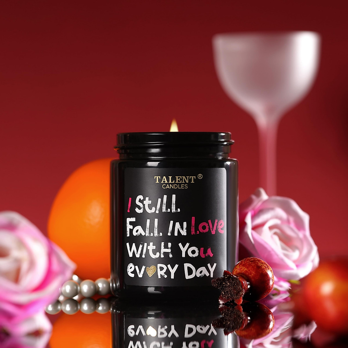 Anniversary Candle Gifts, Natural Soy Candle for Men Women, Birthday, Ideal Gift for Christmas Valentine's Day, Warm Night Scented Candles