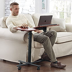 OneSpace Angle and Height Adjustable Laptop Computer, Dual Surface, Cherry Red