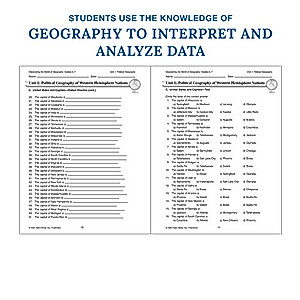 Mark Twain Geography Workbook for Grades 6-7, Western Hemisphere Geography Activity Book, 6th Grade & 7th Grade Geography for Kids, Classroom or ... (Discovering the World of Geography)
