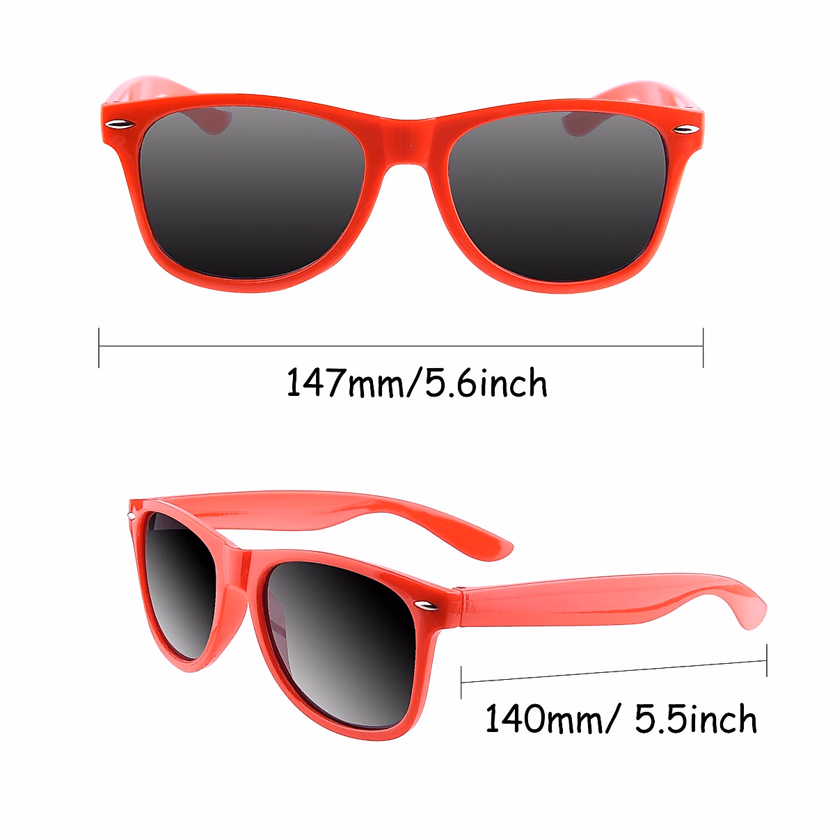 TUPARKA 72 Pack Party Sunglasses Neon Colors Sunglasses Bulk Goody Bag Fillers for Beach Birthday Party Pool Party Supplies