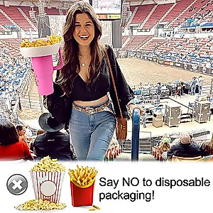 BABORUI Snack Bowl for Stanley 30/40 oz Tumbler with Handle, Tumbler Snack Bowl Compatible with Stanley Cup 30/40 oz with Handle, Reusable Snack Ring for Stanley Cup Accessories