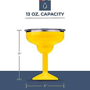 ORCA Rita | Temperature Insulated, Stainless Steel Margarita Glass, Lidded Tumbler for Cocktails, Wine & Cold Drinks — Seafoam