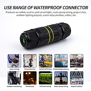 Junction Box Outdoor Waterproof Cable Connector, M20, IP68, Used for Maintenance and Power Expansion. Suitable for 5-core Cables (5mm-12mm)