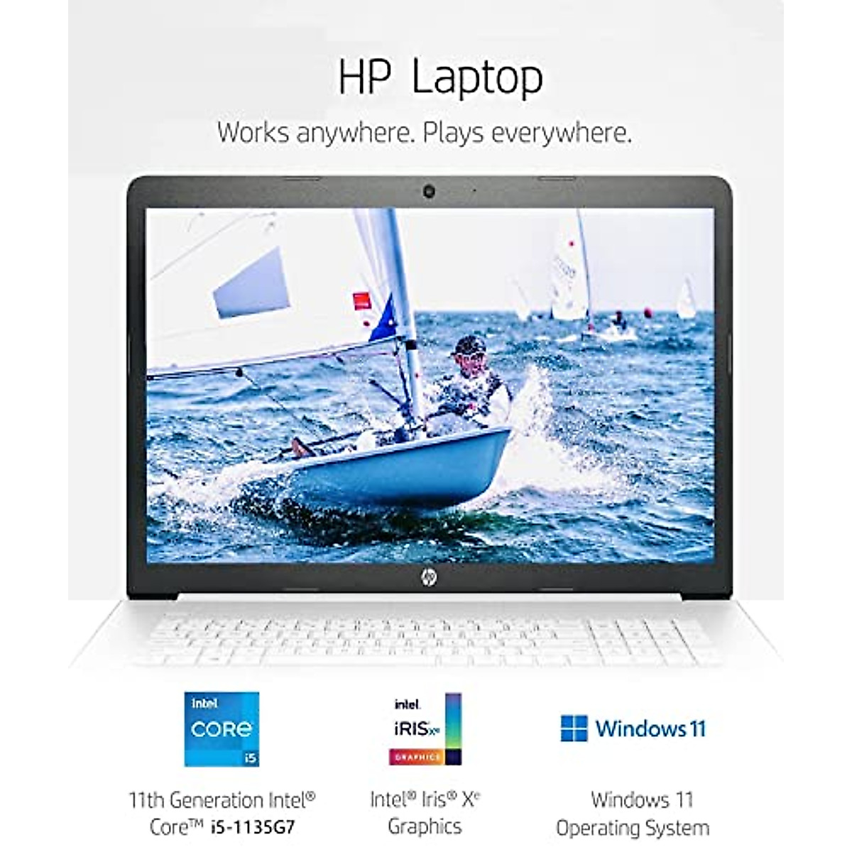 HP 17.3 Non-Touch Flagship Laptop 11th Gen Intel Core i5-1135G7 (Beats i7-1065G7) 32GB RAM, 1TB PCI-E SSD, 2TB Hard Drive, Long Battery Life, Barley8 USB DVD Accessories, Windows 10 Pro, Sliver
