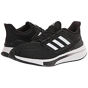 adidas Men's EQ21 Running Shoe, Black/White/Grey, 10.5