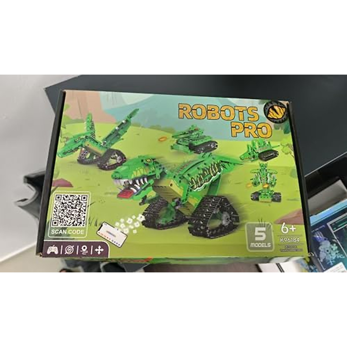 AKWME RC Robot Building Set - 5 in1 T. rex Toy with APP or Remote Control, DIY Engineering Robotics/Mech Dinosaur/Dragon Warrior/Pterosaur/Stegosaurus STEM Birthday Gifts for Kids 6-12 Years Old