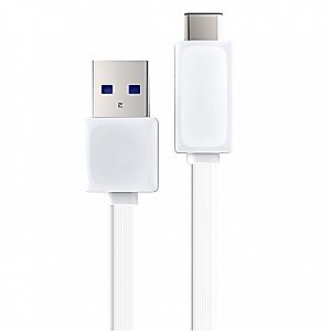 Quick Power Flat USB-C Cable Compatible with Oppo Reno2 with USB 3.0 Gigabyte Speeds and Quick Charge Compatible! (White 3.3ft1M)