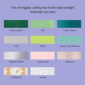 Funnycut Cutting Mat for Silhouette Cameo 4/3/2/1 (Lightgrip, Standardgrip, Stronggrip, 3 Pack) 12x12 Inch Cutting Mat for Silhouette Cameo Accessories