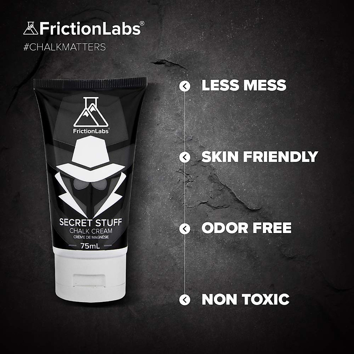 Friction Labs Secret Stuff 2-in-1 Bundle - Perform Better with The Right Chalk for Any Scenario, Humid & Dry Conditions - Liquid Chalk for Gymnastics, Rock Climbing, Lifting