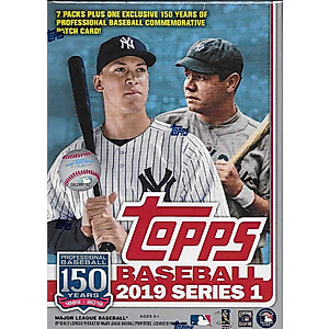 Topps 2019 Baseball Series 1 Trading Cards Relic Value Box (Retail Edition)