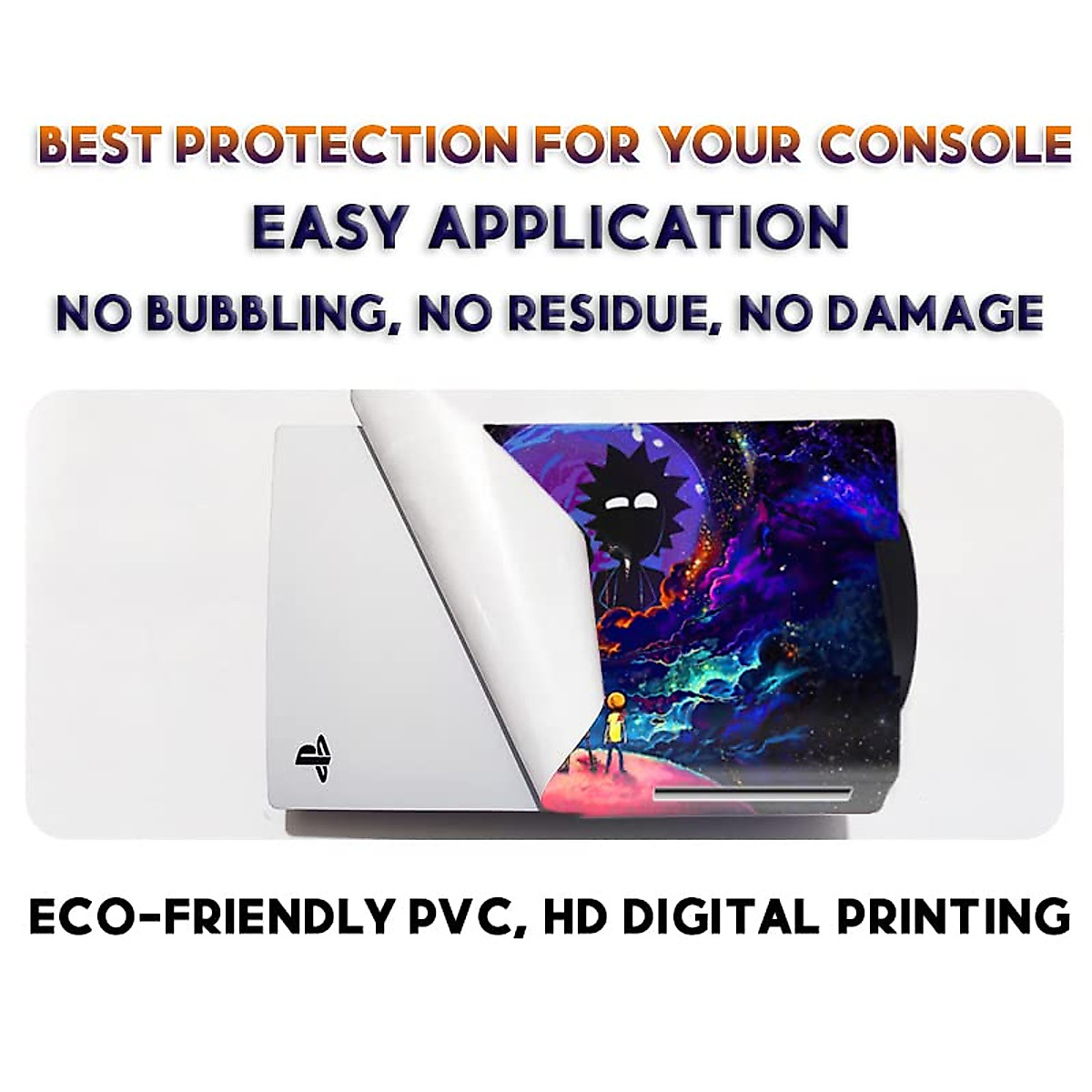 PS5 Skins Console and Controller Stickers Set Vinyl Skin Protective Cover for Playstation 5 Wrap Disc Edition (Dark Scientist)