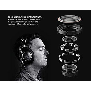 Cleer Audio NEXT Wired Audiophile Headphones - High End Lambskin Memory Foam Studio Earpads, Open Back, Alloy Structure, Innovative Ironless Magnesium Driver Units, Award Winning High-Resolution Sound