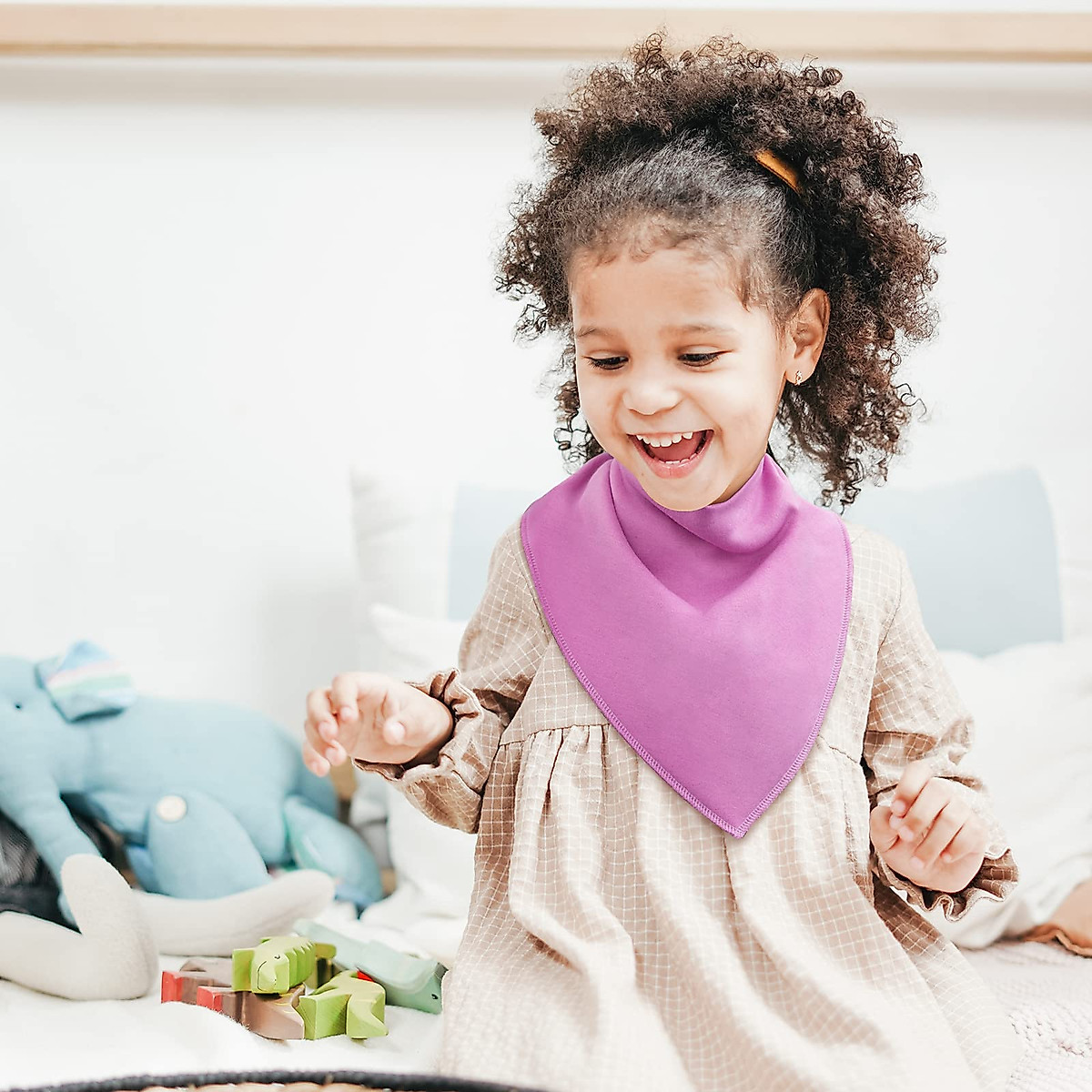 Adult Drool Bandana Bibs, Large Absorbent Special Needs Bibs Set for Teens, Adults, 4+ Years Boy Girl Men Women, 3 Packs