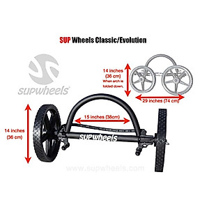 SUP Wheels | Walk or Bike Bundle | Wheel Carry + Bike Strap Handle Combo