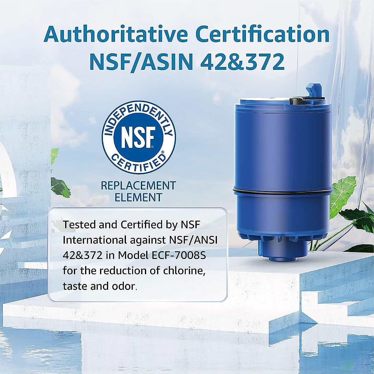 2 Pack Filter Replacement for All PUR®, PUR®PLUS Faucet Filtration Systems, Pur® RF-9999® Faucet Water Filter, NSF Certified, AQUA CREST