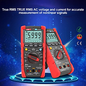 UNI-T UT191T Professional Multimeter IP65, 2m Drop Proof CE/GS/cTUVus Certified multimeter CAT III 600V