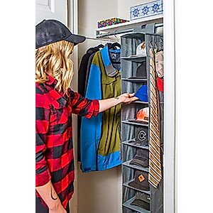 THE ULTIMATE HAT RACK 10 Shelf Hanging Closet Hat Organizer for Hat Storage - Keep Your Baseball Caps and Baseball Hats in Great Condition - Hat Holder & Baseball Cap Organizer w/Tie & Belt Side Hooks