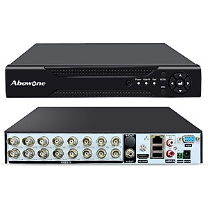 16 Channel 2MP 1080P DVR Recorder Hybrid 6-in-1 DVR H.265+ 16CH Security Digital Video Recorder Support Analog AHD/IP/TVI/CVBS/CVI Camera (No Hard Drive)
