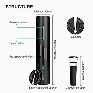 mafiti Wine Bottle Opener Stopper Electric Automatic Wine Corkscrew Christmas Gifts Set