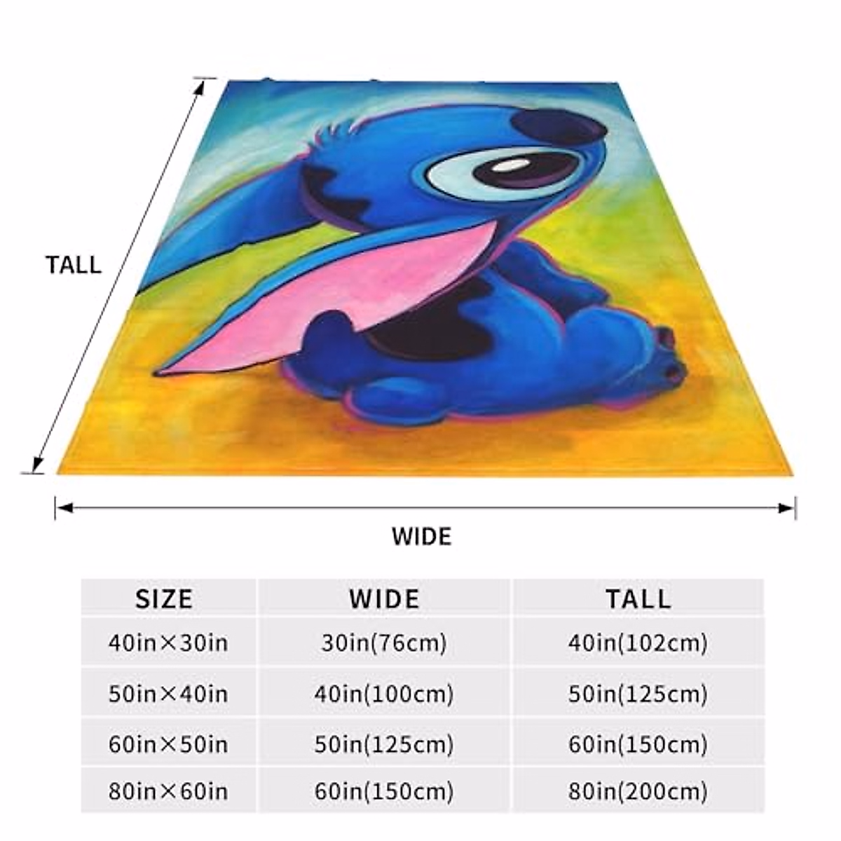 Cartoon Blanket Flannel Fleece Throw Blankets Best Friend Super Soft Cozy Warm Plush Bedding for Sofa Living Room Bedroom 50"X40"